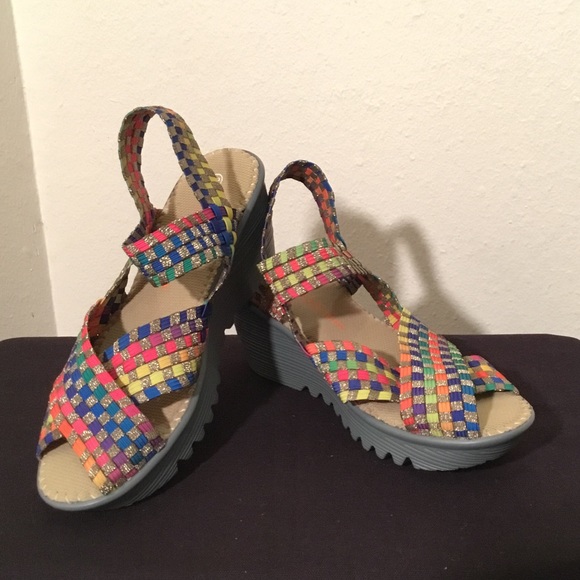 bernie mev. | Shoes | Bernie Mev Rainbow Sandals | Poshmark